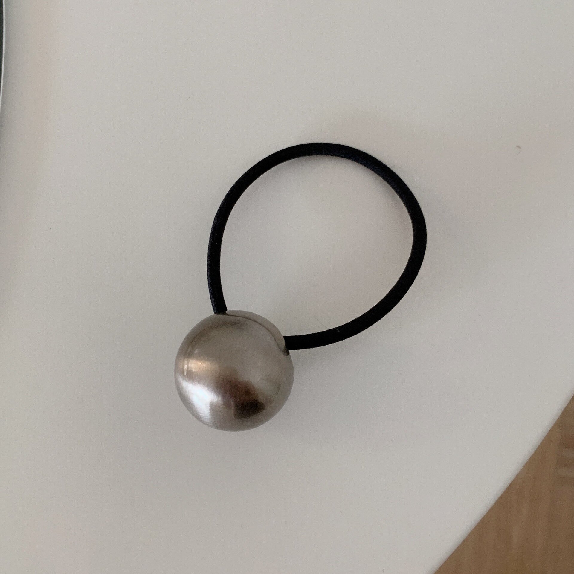 Кольцо для волос "Ретро", корейская версия, серебристый цвет