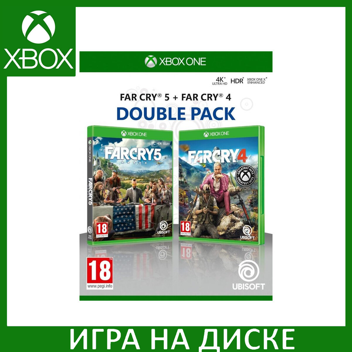 Игра Far Cry 4 Русская Версия + Far Cry 5 Английская Версия Xbox One Английский язык Диск на Xbox One
