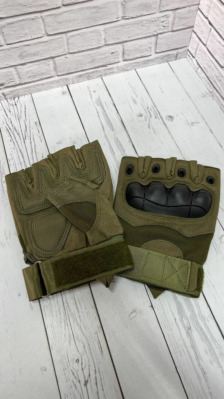 Тактические беспалые перчатки Outdoor Tactics олива