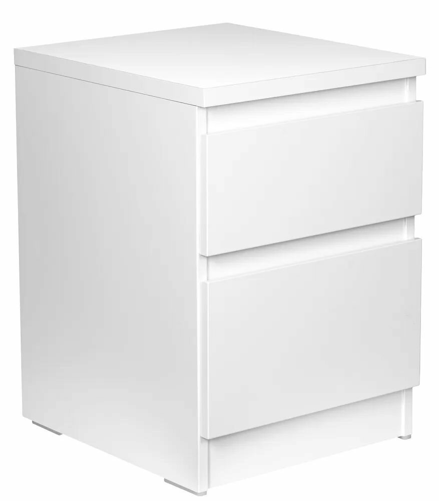 Тумба ГУД лакк "кастор", 2 ящика, 49.2 x 39.6 x 37.3 см, цвет: белая RU