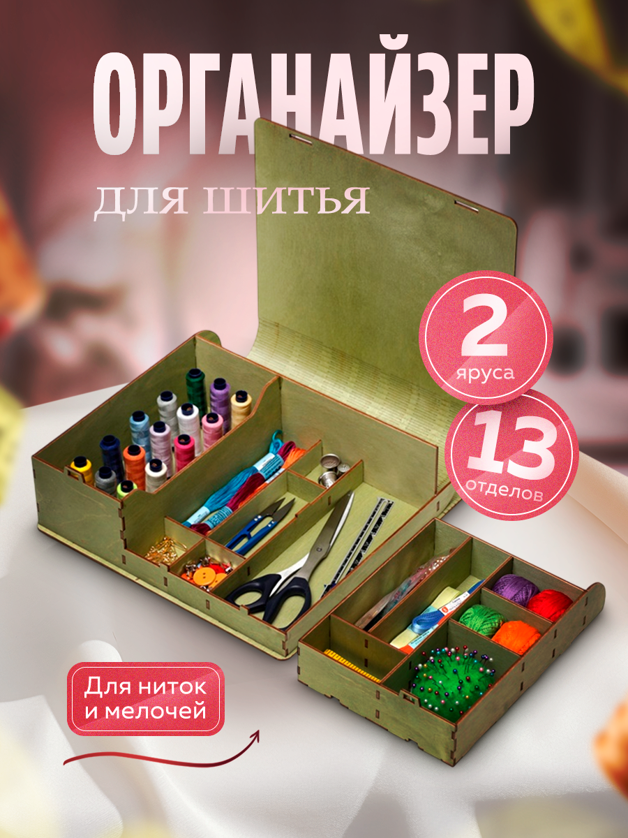 Органайзер для рукоделия, Контейнер для ниток и шитья