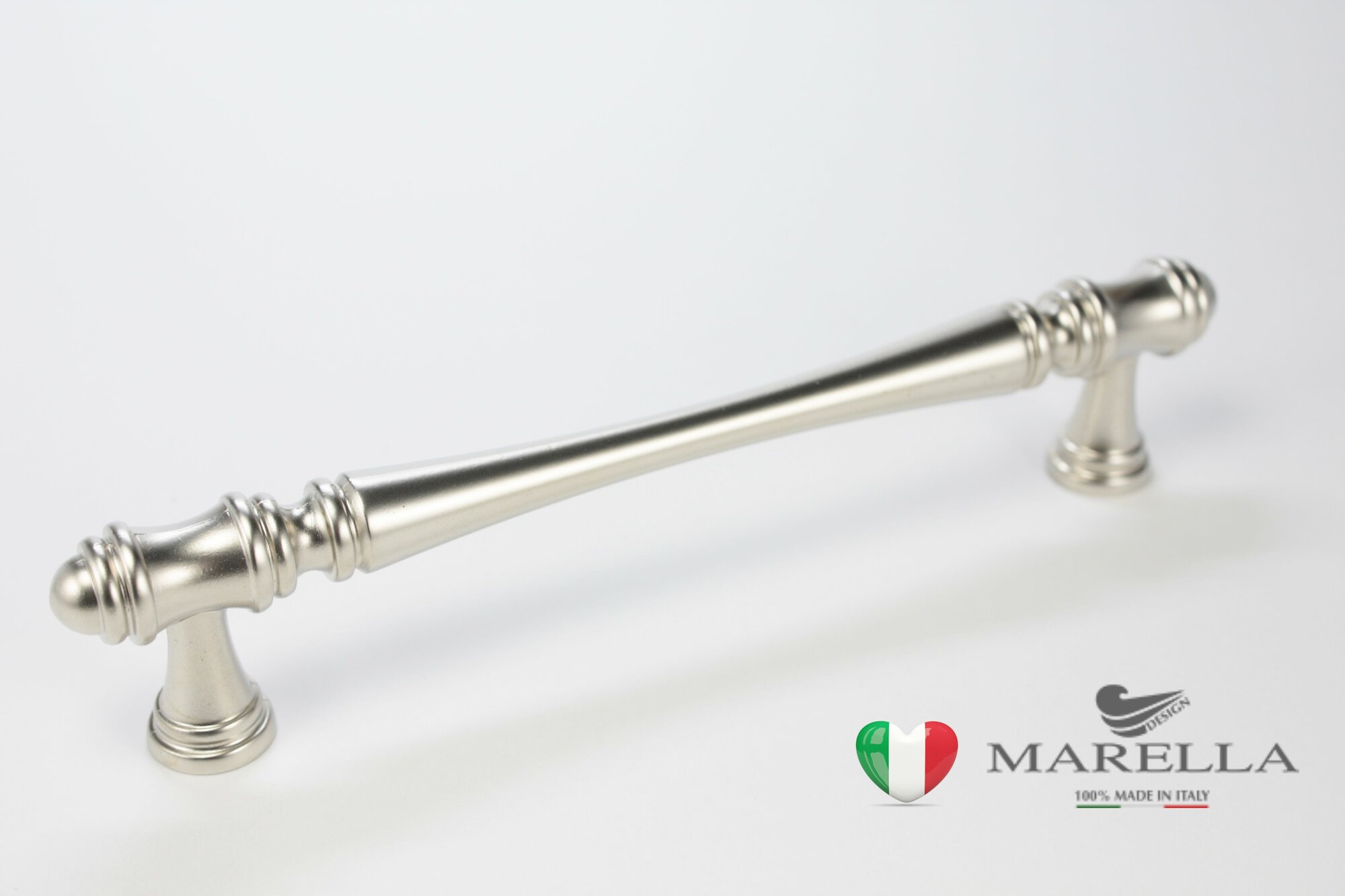 Ручка мебельная скоба от ROBERTO MARELLA "Белладжио" 160мм, цвет матовый никель комплект 10шт