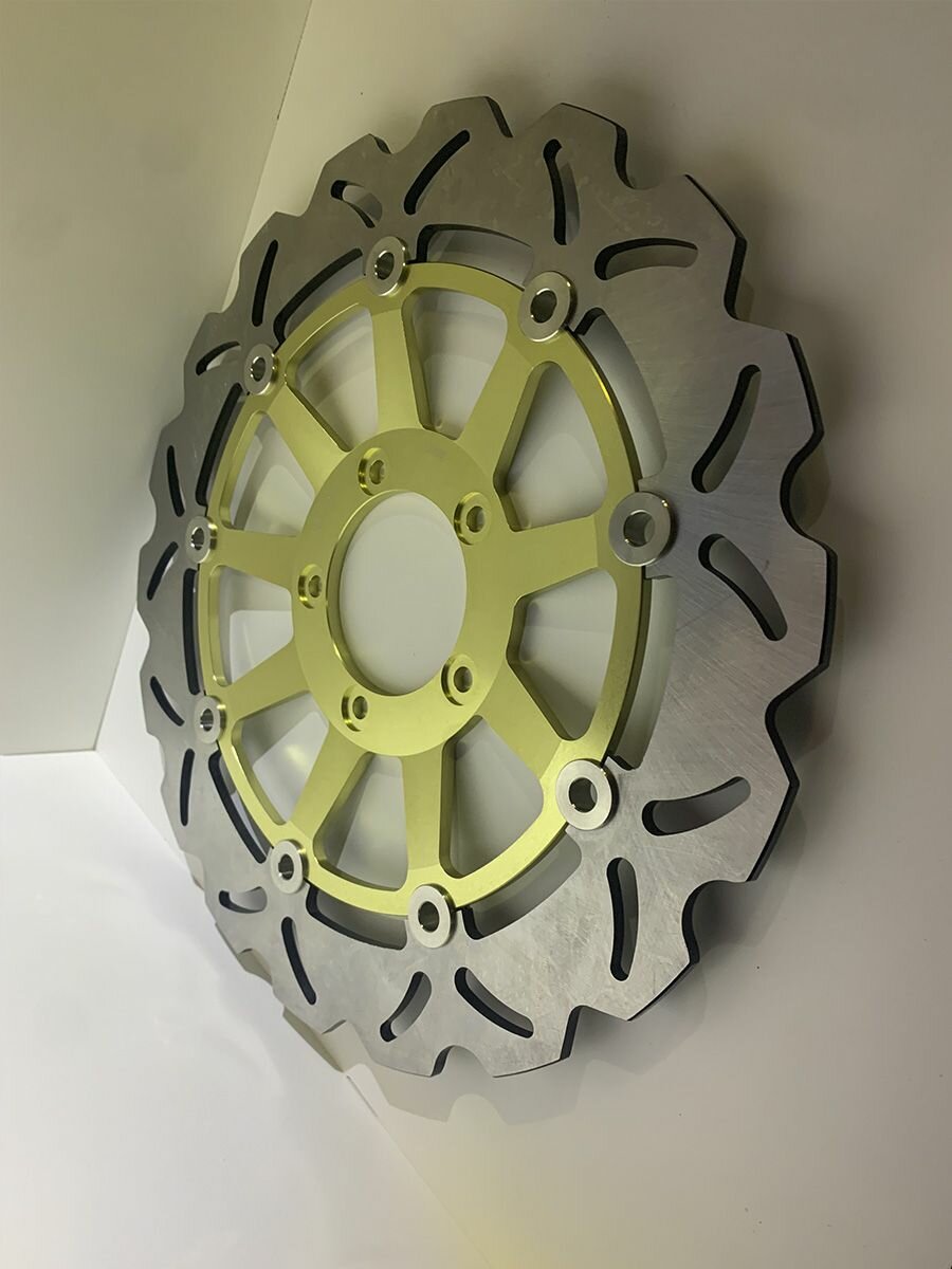 Тормозной диск Tarazon ZC939 для мотоцикла Ducati 749 848 998 999 1100, 2 шт. 320 мм, золотой