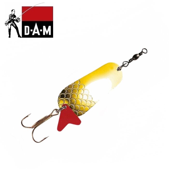 Блесна Колеблющаяся DAM Effzett Standart 100мм/60гр - Цвет: Gold