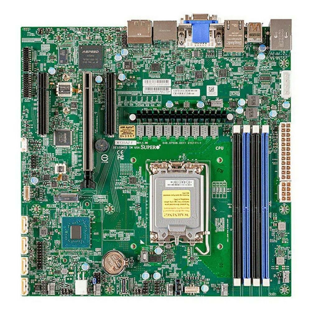 Supermicro Материнская плата MBD-X13SAZ-F-B LGA 1700 4хDDR V 1хM.2