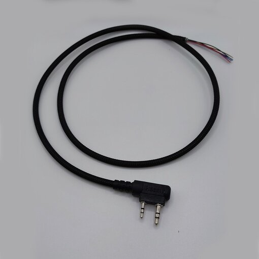 Коннектор тангенты для рации Baofeng/Kenwood в оплетке, разъем Kenwood, радиосвязь FIDEM