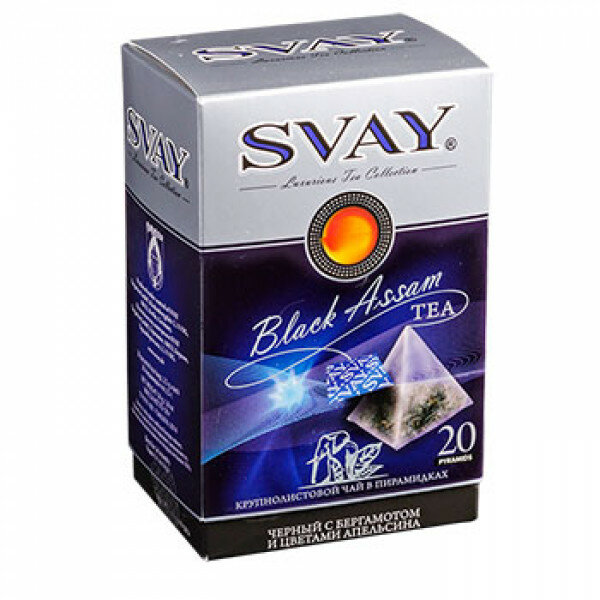 047368 Чай Svay чёрный индийский 20*2.5 гр.