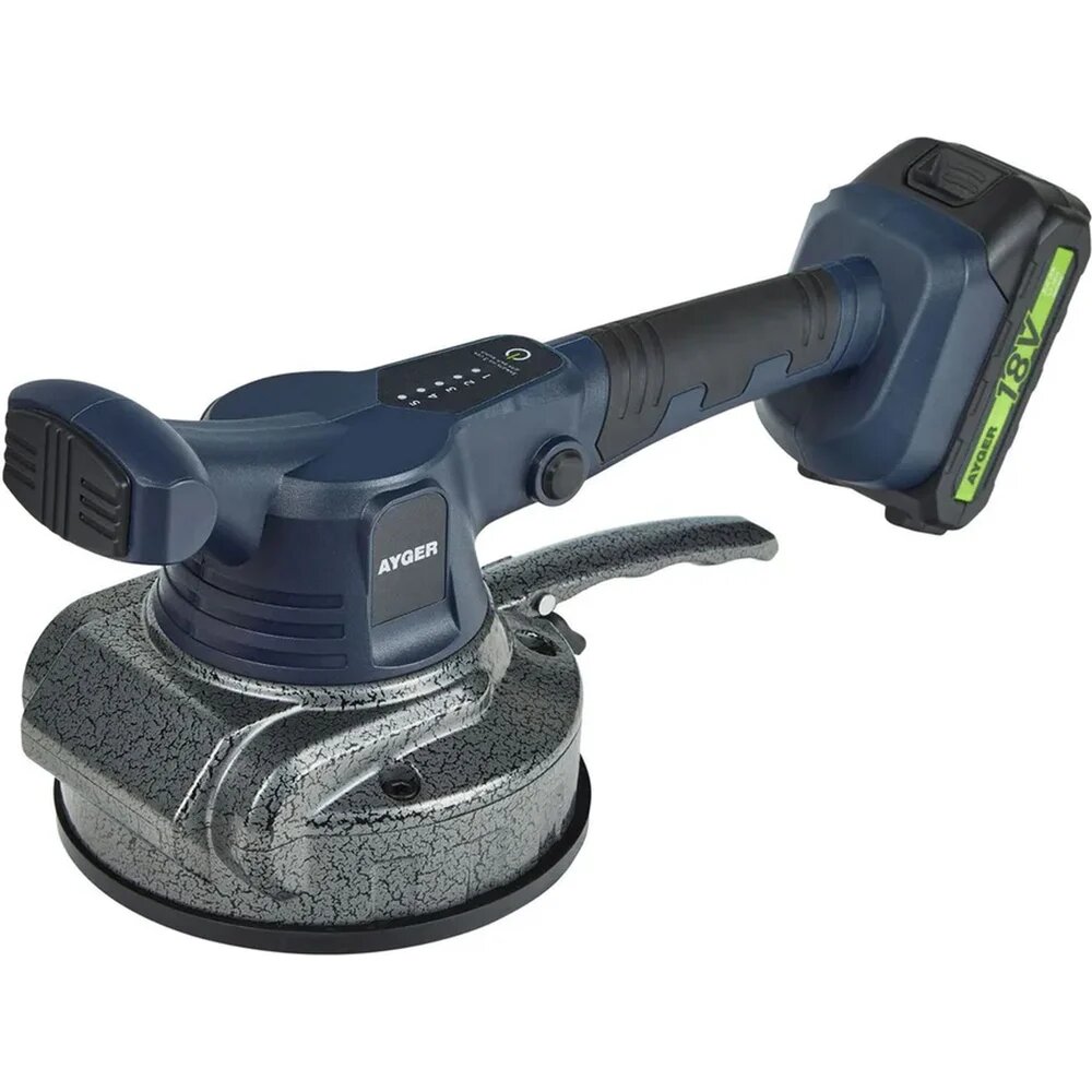 Аккумуляторная виброприсоска для укладки плитки AYGER TLM20/70, Все это существенно повышает продуктивность работ