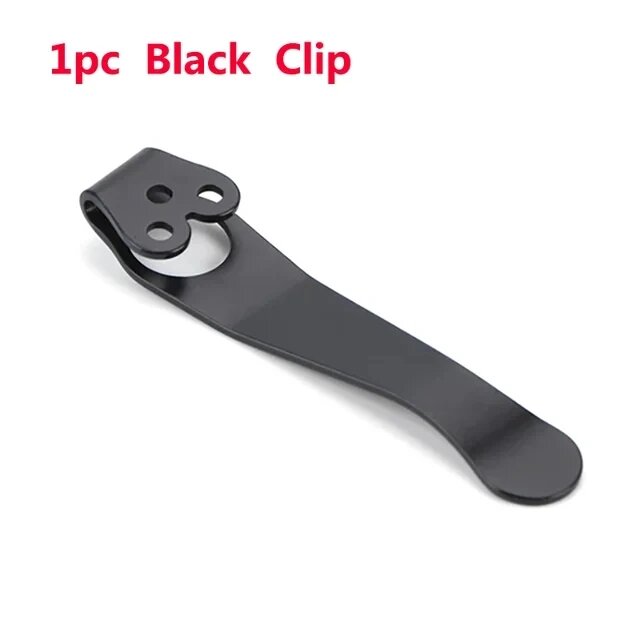 Зажим для ножа Spyderco из титанового сплава 1pc Black Clip