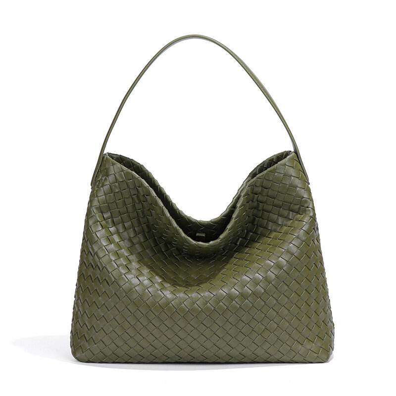 Высококачественная модная сумка-тоут большой вместимости для женщин, ручная работа, текстурированная сумка через плечо для повседневного использования