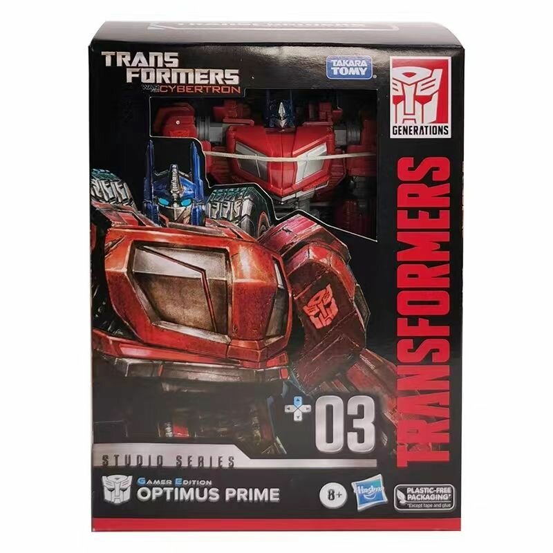 Трансформеры игрушки Hasbro Studio Series Voyager Transformers: War for Cybertron 03 Gamer Edition Optimus Prime (16.5 cm) F7242