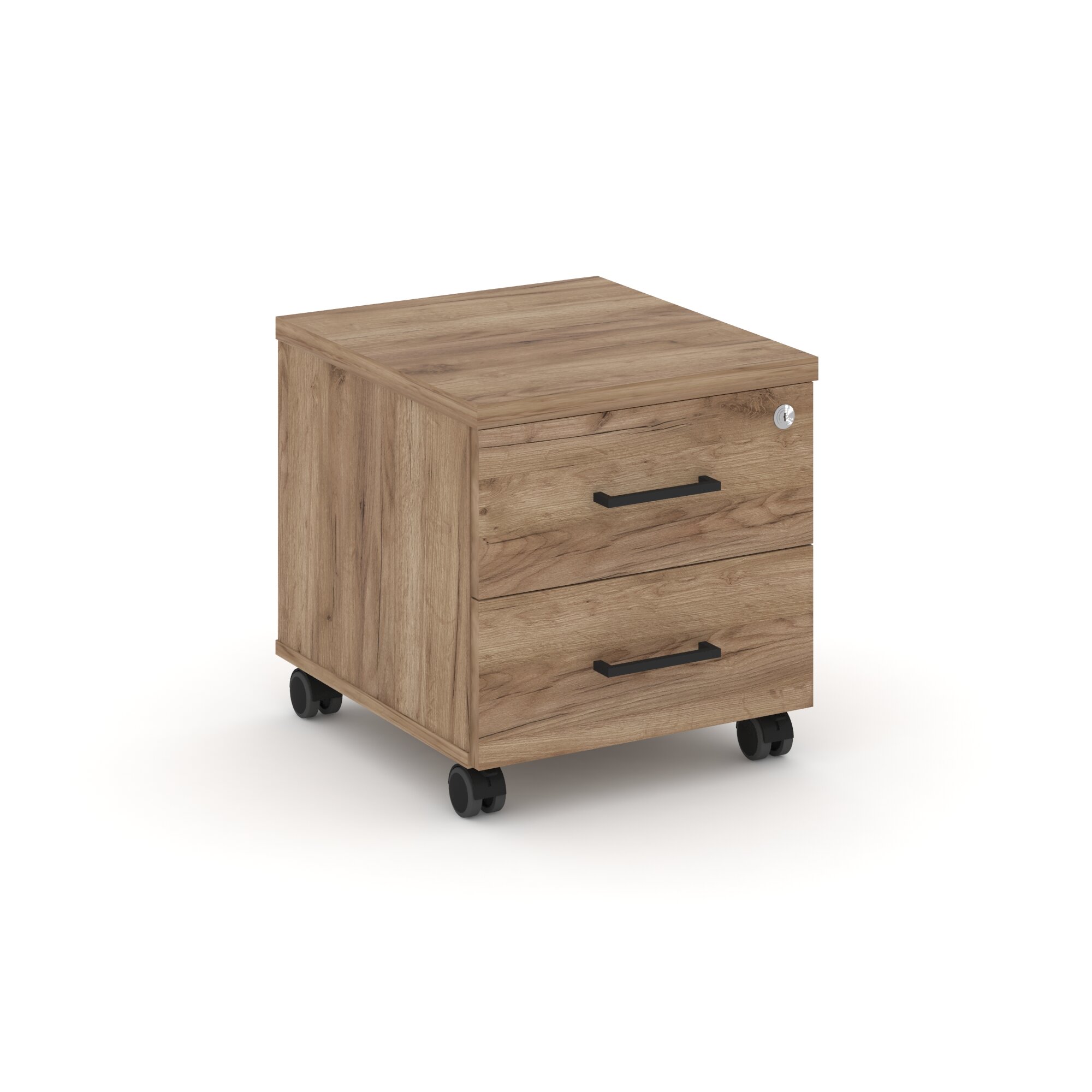 Тумба мобильная 2 ящика Стайл Проджект/Style Project Riva SN. TM-001 Дуб Табак 416*460*437