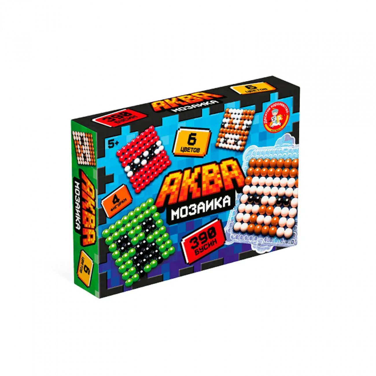 Десятое королевство Аквамозаика Пиксельный мир 6 цв/390 эл 05555ДК