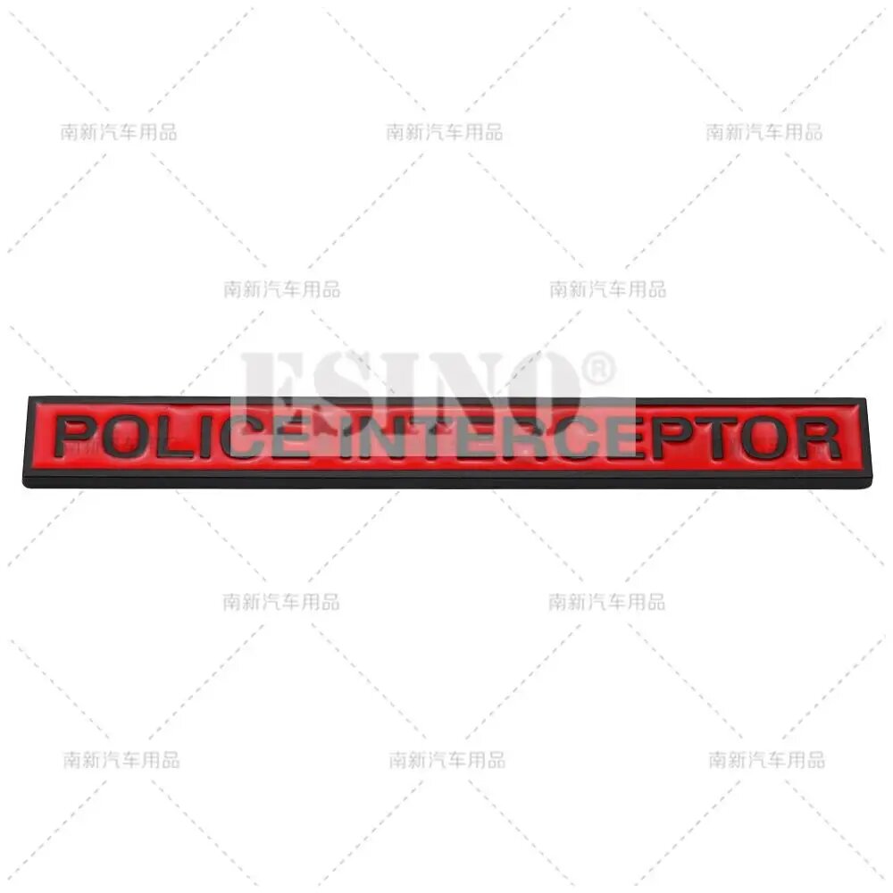 Стайлинг автомобиля, 3D полицейский перехватчик, утилита, клейкая эмблема из металлического сплава, значок на задний багажник, наклейка на крыло, наклейка на кузов для Ford Dodge Style 3