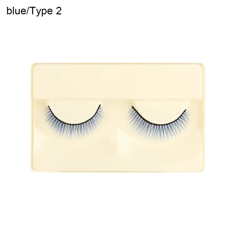 Голубые ресницы blue-Type 2, 0,8 см