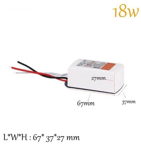 Трансформатор для светодиодной ленты Viktorovna DC 12В 18/28/48/72/100Вт 18W