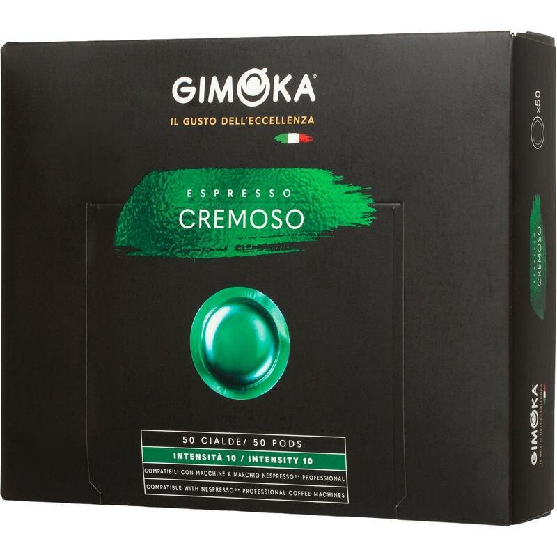 Кофе в капсулах для кофемашин Gimoka Nespresso Professional Cremoso (50 штук в упаковке)