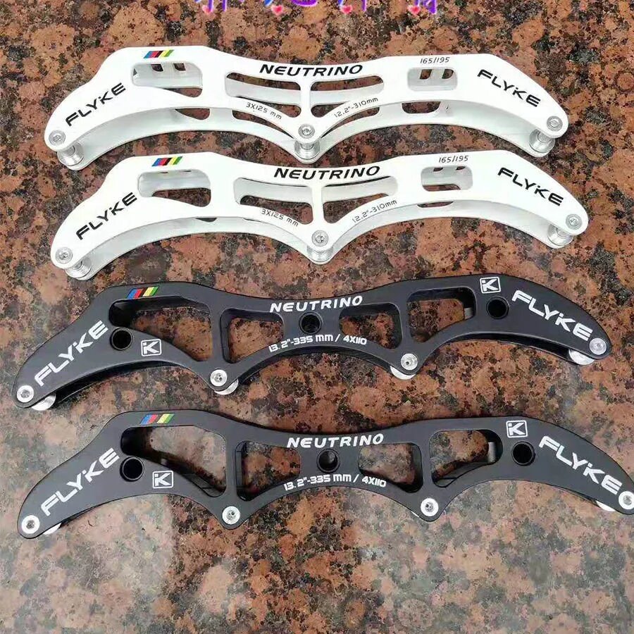 FLYKE NEUTRINO Скоростные роликовые рамы алюминиевые 4 X 100 mm, Black