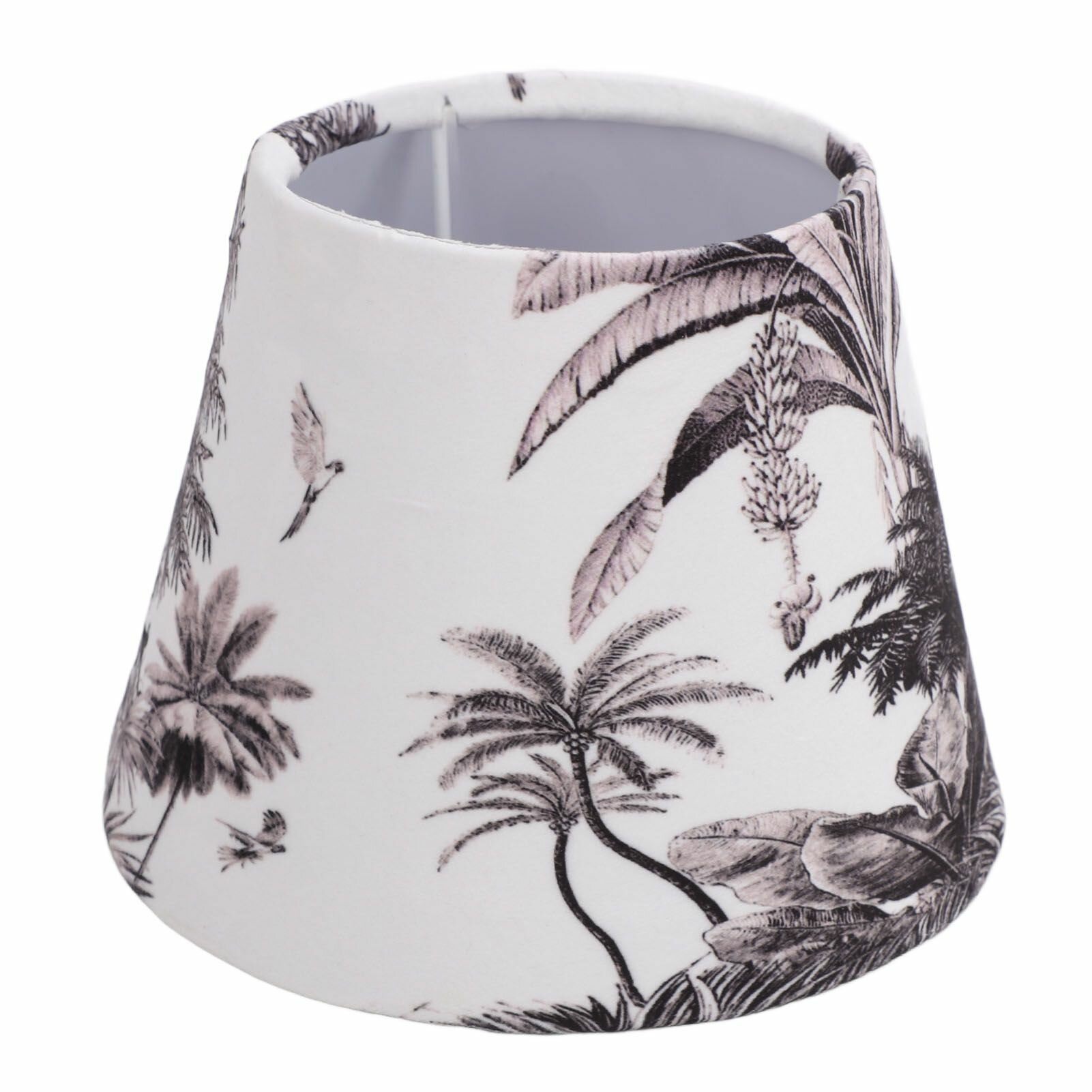 Фланелевый конический абажур с рисунком тропического леса