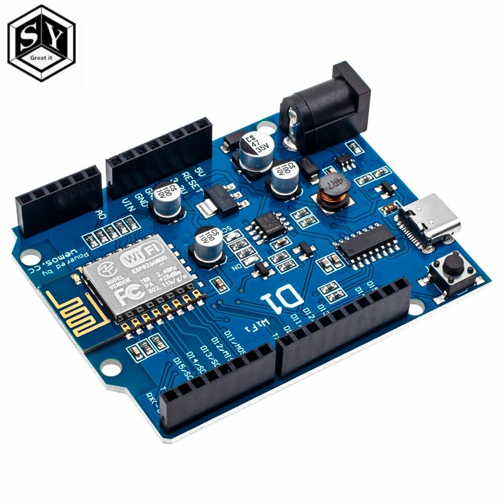 WeMos D1 Mini WiFi плата, Type-C — фото 1
