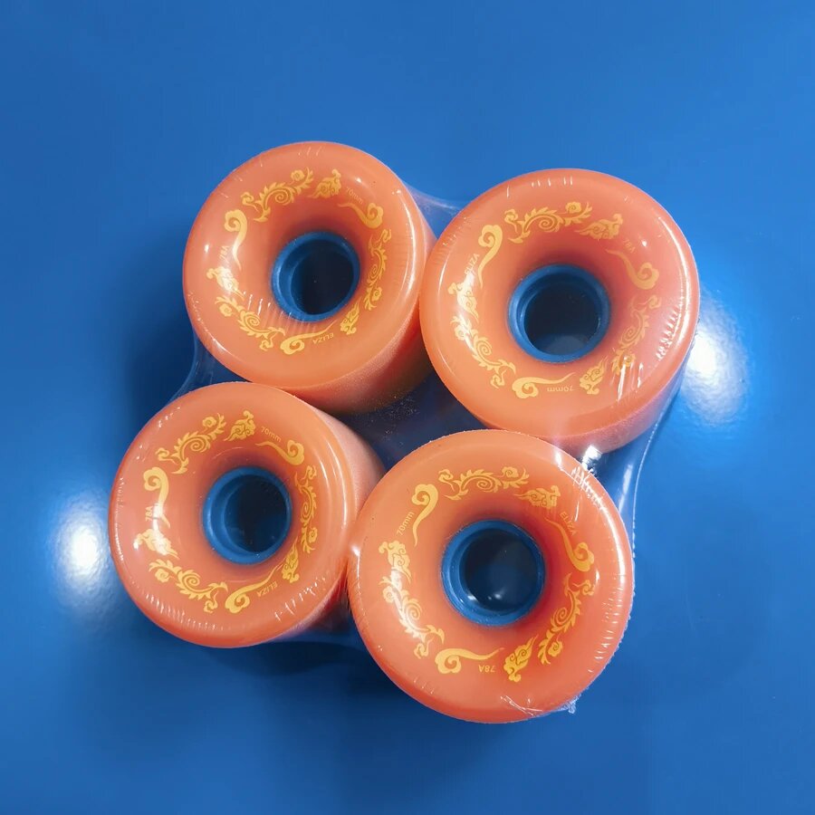 Колеса для Лонгборда ELIZA, колеса для скейтборда из искусственной кожи хорошего качества, 90%, отскок, топ-уровень 78a и 86a на выбор, желтые и оранжевые