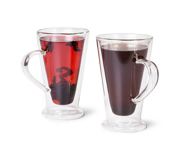 16488 FISSMAN Набор JASMIN из 2-х кружек с двойными стенками 400мл (жаропрочное стекло)
