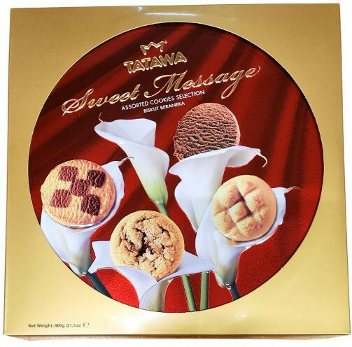 Tatawa Sweet Message / Сладкое Послание печенье сдобное 600 г ж/б (0702/2)