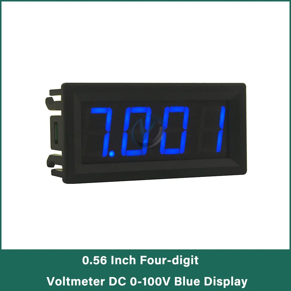 Цифровой вольтметр амперметр Voktta 0-100В 0-10А blue Voltmeter