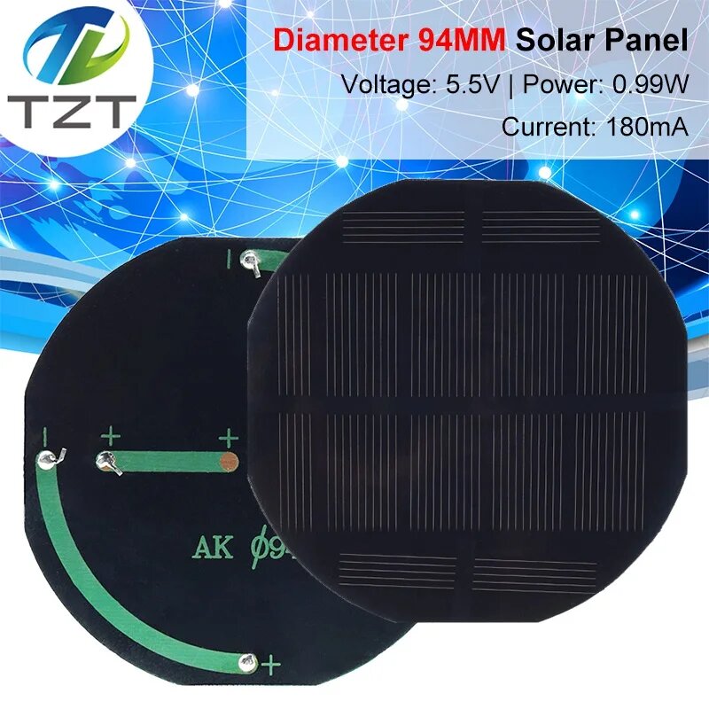 Солнечная панель TZT 5,5В для телефона, 1PCS