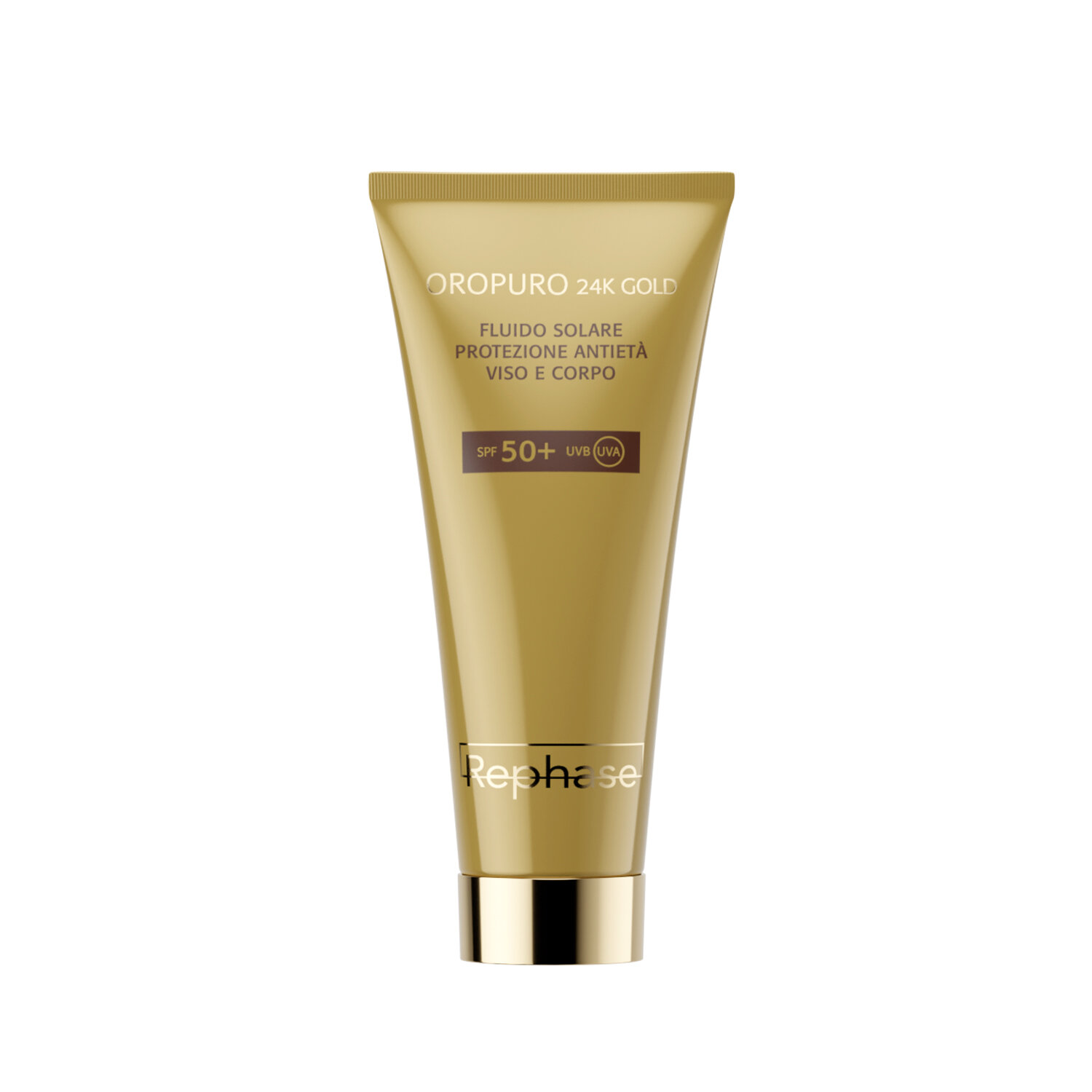 REPHASE SUN CARE OROPURO 24K SUNSCREEN SPF 50+ Флюид солнцезащитный смягчающий увлажняющий 150 мл