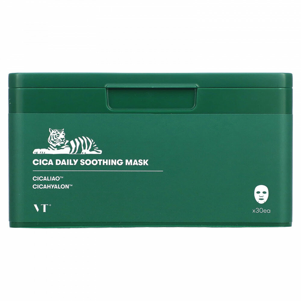 VT Cosmetics, Cica Daily Soothing Beauty Mask, 30 шт, 350 г