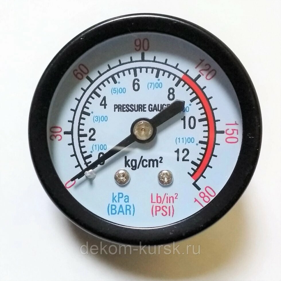 Манометр Fubag компрессора DC 320/24 CM2,5 ABAC 12bar диаметр корпуса 50мм осевое присоединение 1/4"