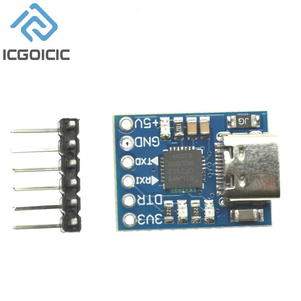 Преобразователь CJMCU CP2102 с разъемом Type-C MICRO USB на Модуль UART TTL, 6-контактный последовательный преобразователь UART STC, замена FT232