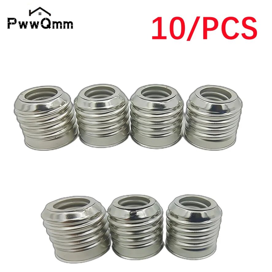 10 шт, адаптер для лампы 220 В, E27 на E14