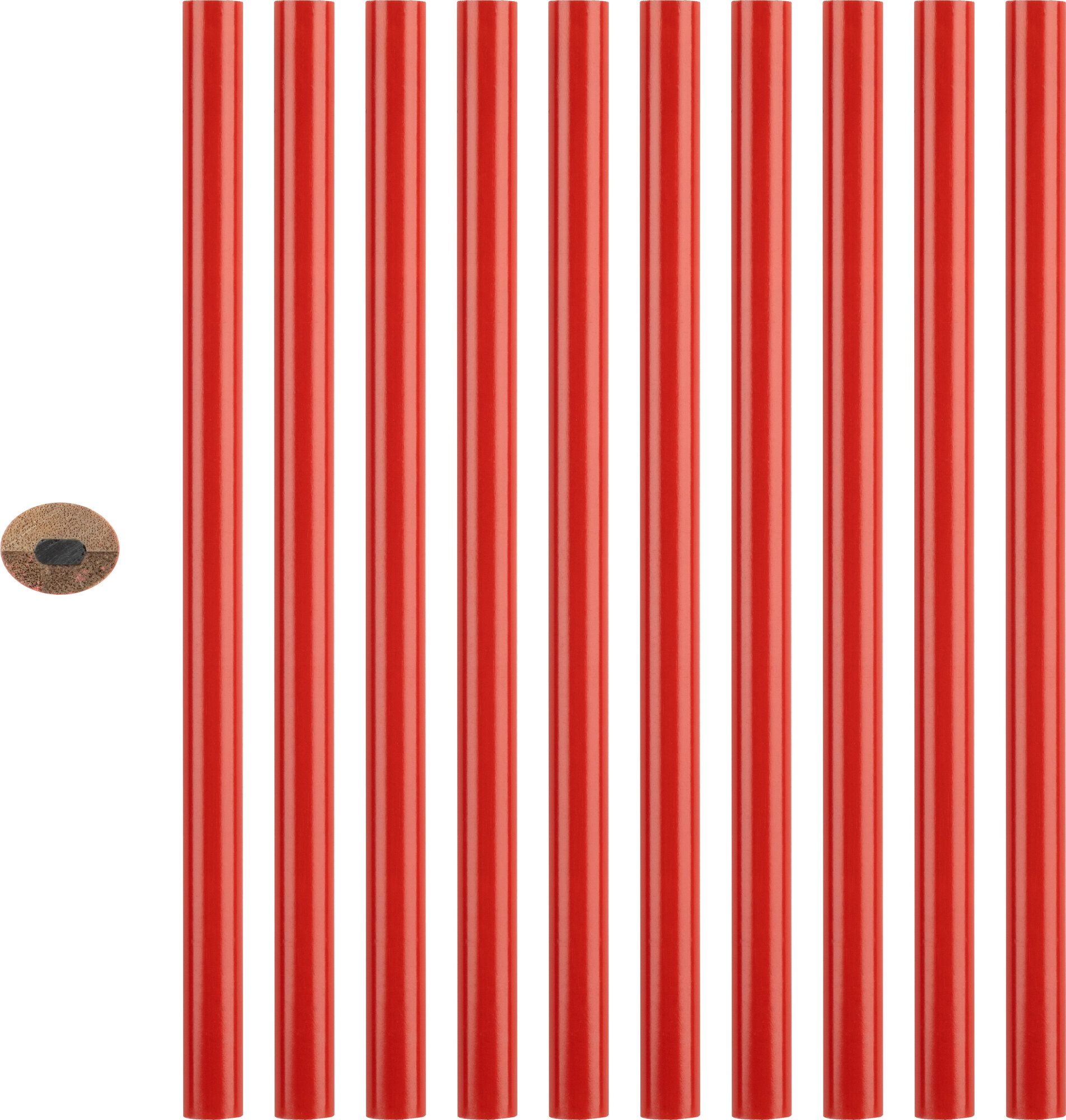 Набор карандашей плотника, овальные, 10 шт