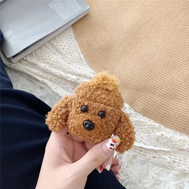 Чехол для наушников Teddy Dog Kawaii для AirPods Pro3 Коричневый, For Airpods 3, Light Brown