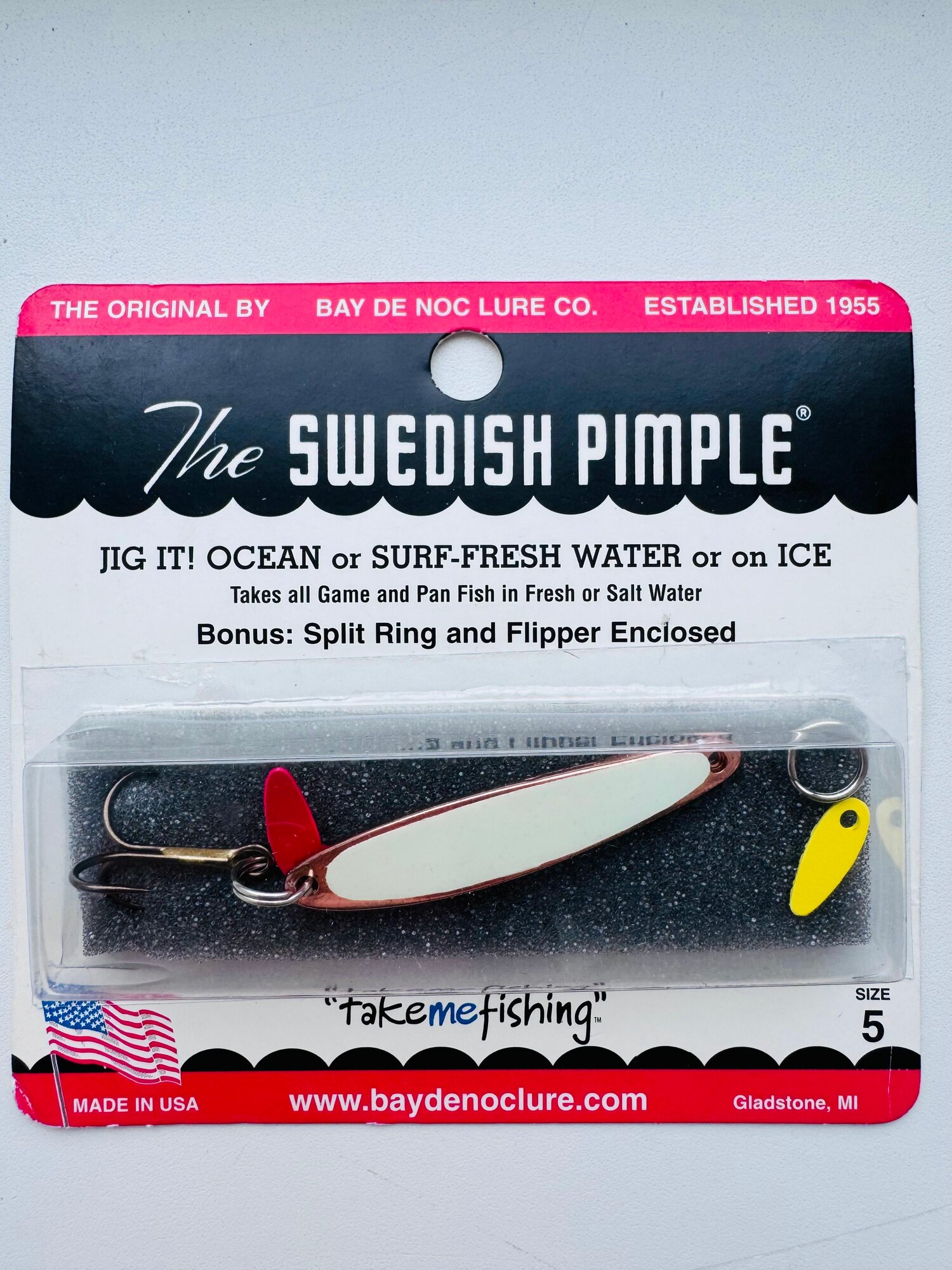 Блесна зимняя The Swedish Pimple 5 ("Шведский Прыщ")