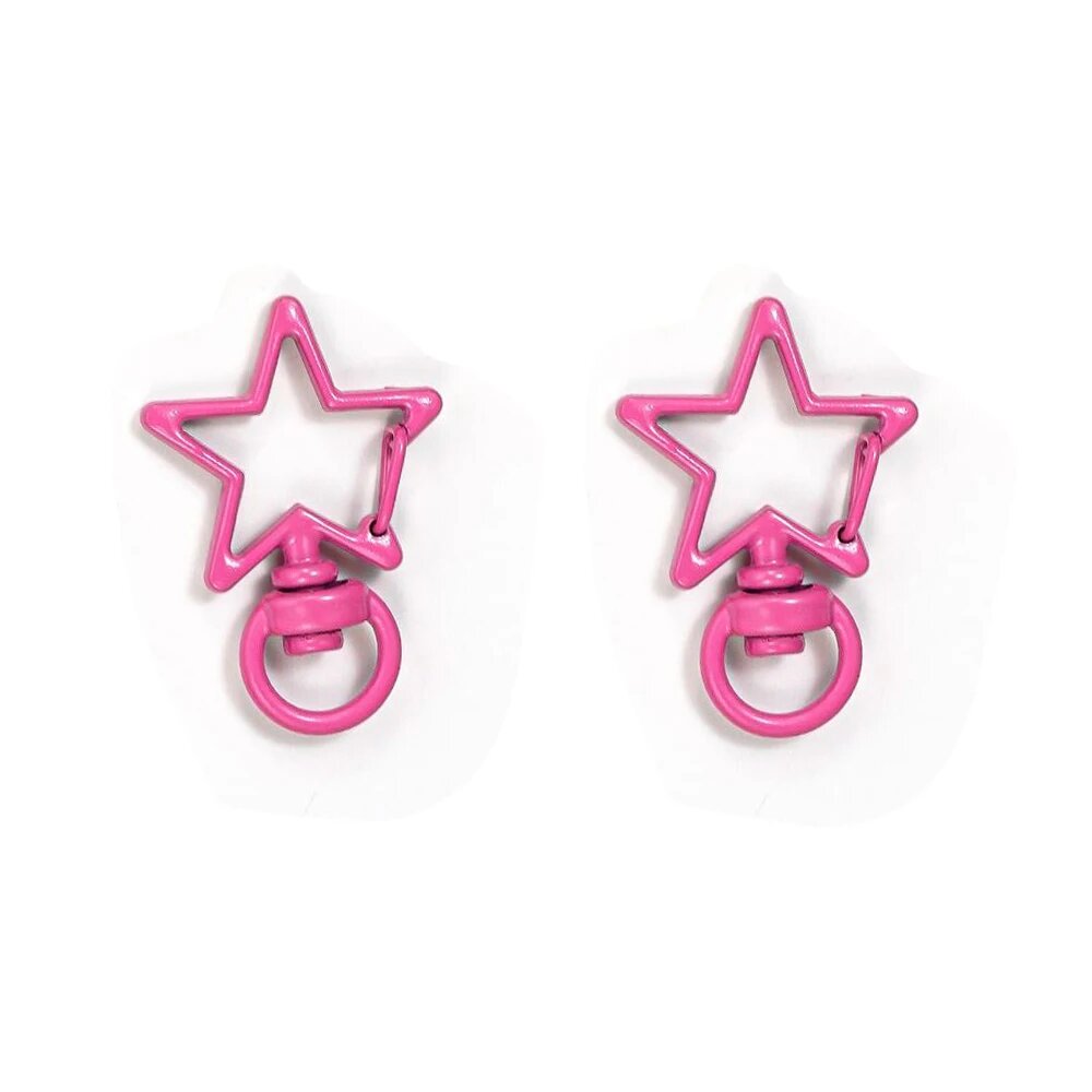 Металлические поворотные карабины 5 шт. Розовый, Rose Red