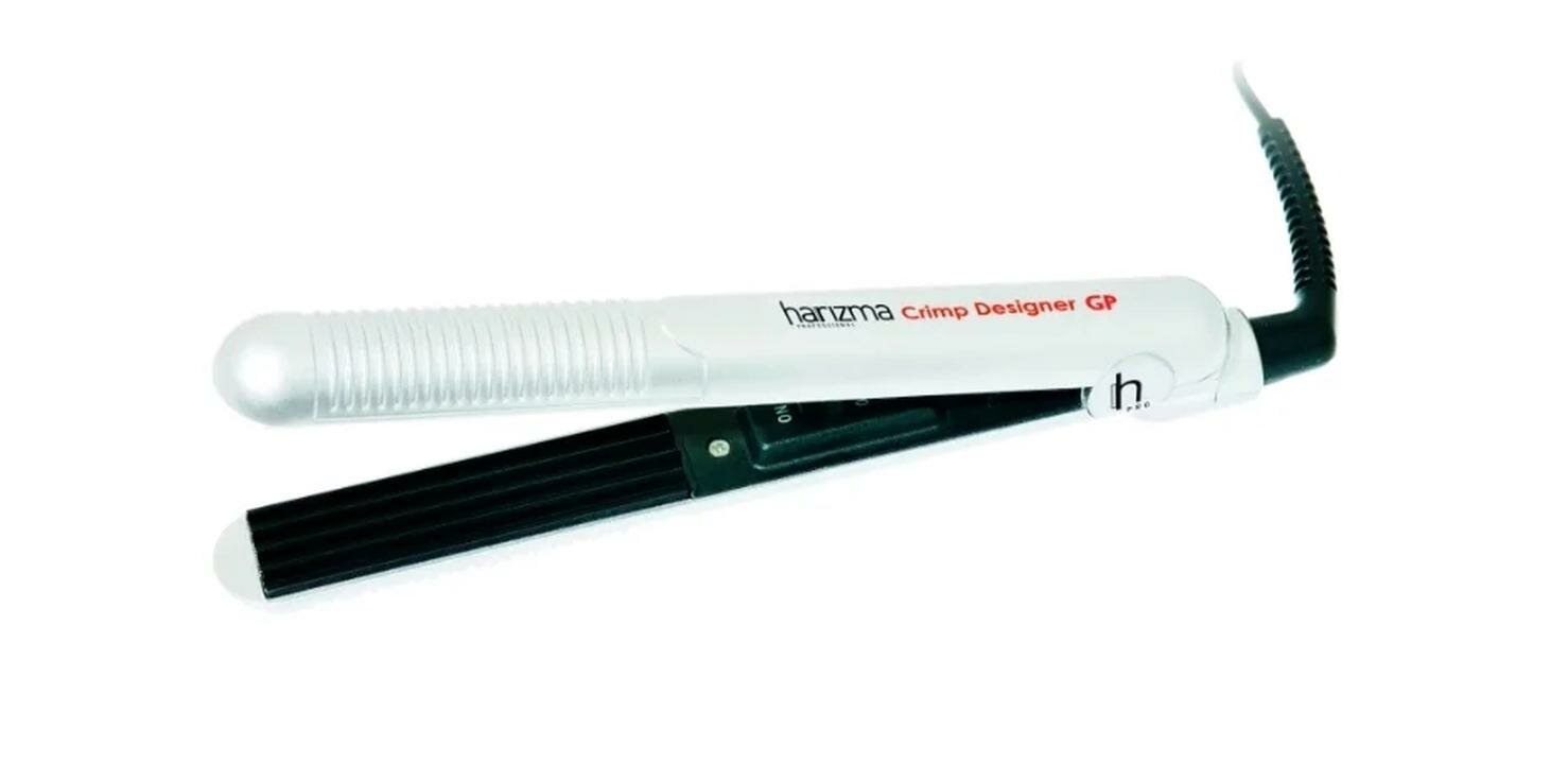 Щипцы-гофре harizma Crimp Designer GP h10312GP, температурных режимов 3, 32 Вт, белый