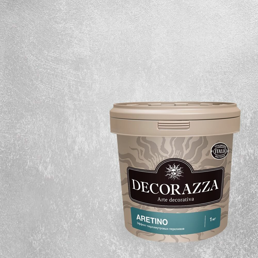 Декоративная краска с эффектом перламутровых переливов Decorazza Aretino (1л) AR 001