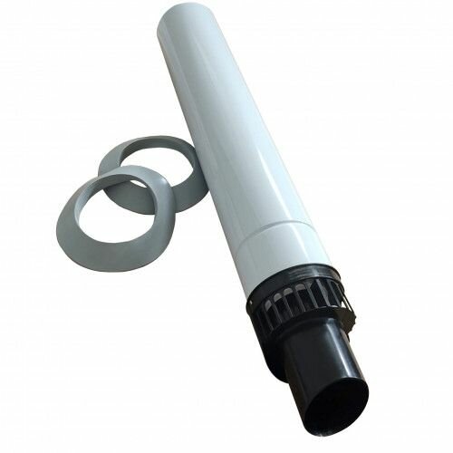 Труба горизонтальная 1 м оконечная с оголовком и защитной накладкой d.100/150 мм KIT ASP./SCAR. ORIZ 041110X0