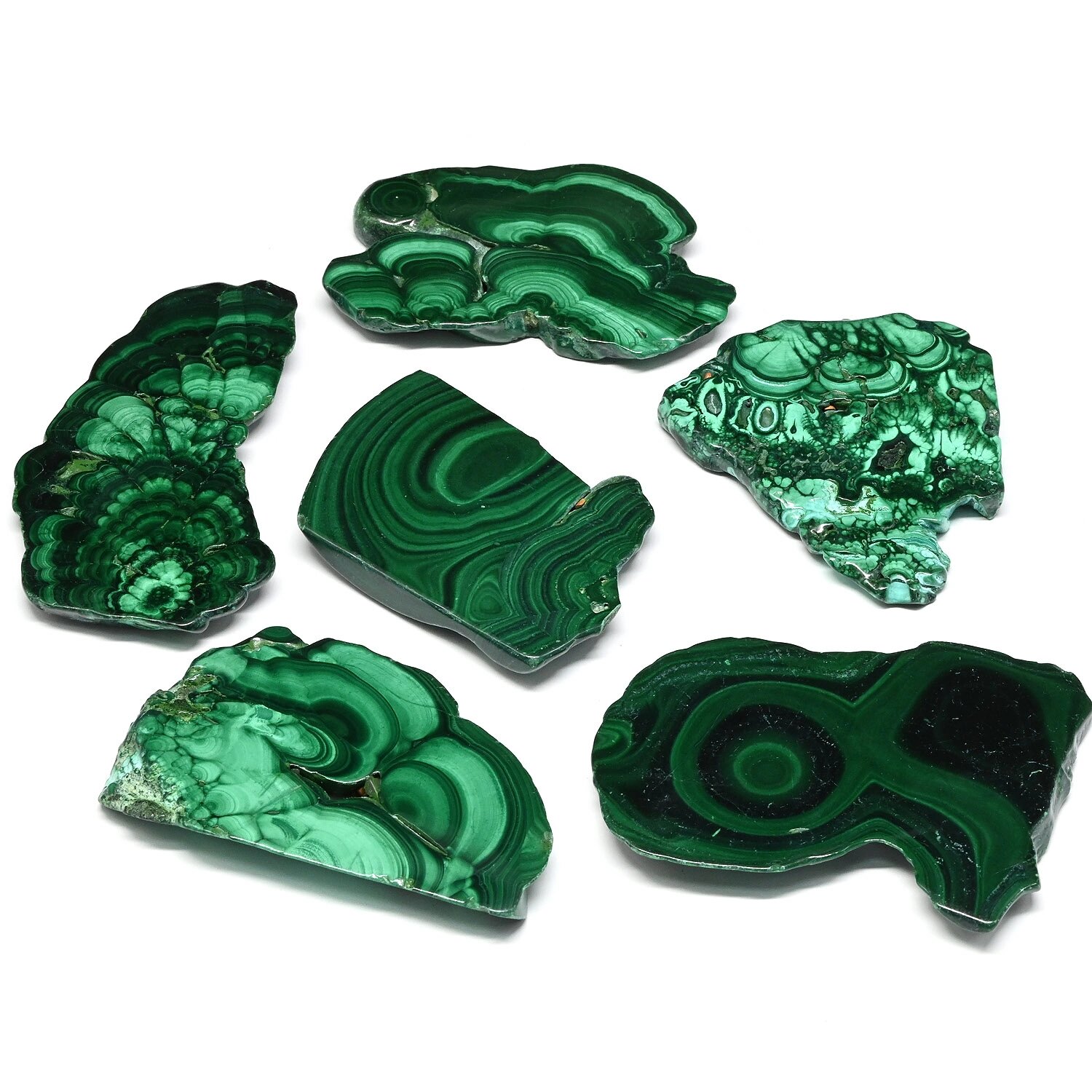 Минерал малахит 72*50*8мм, 80-89г .