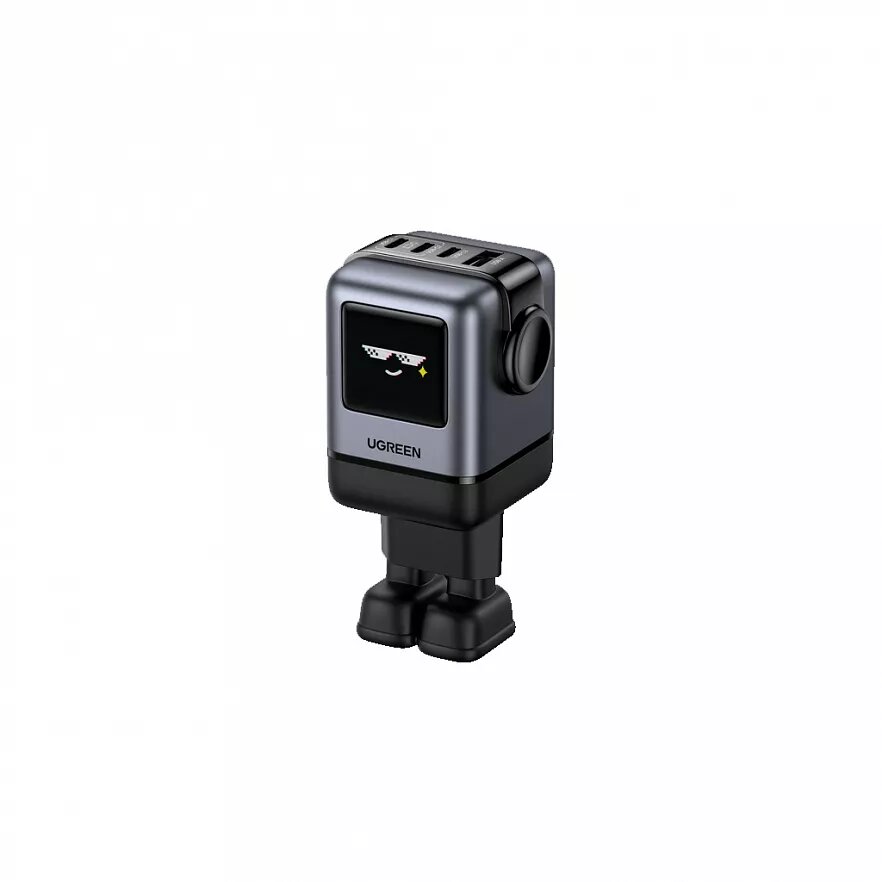 Сетевое зарядное устройство Ugreen X688 (45515B) UNO 100W 4-Port GaN USB-A+3*USB-C Fast Charger, серый