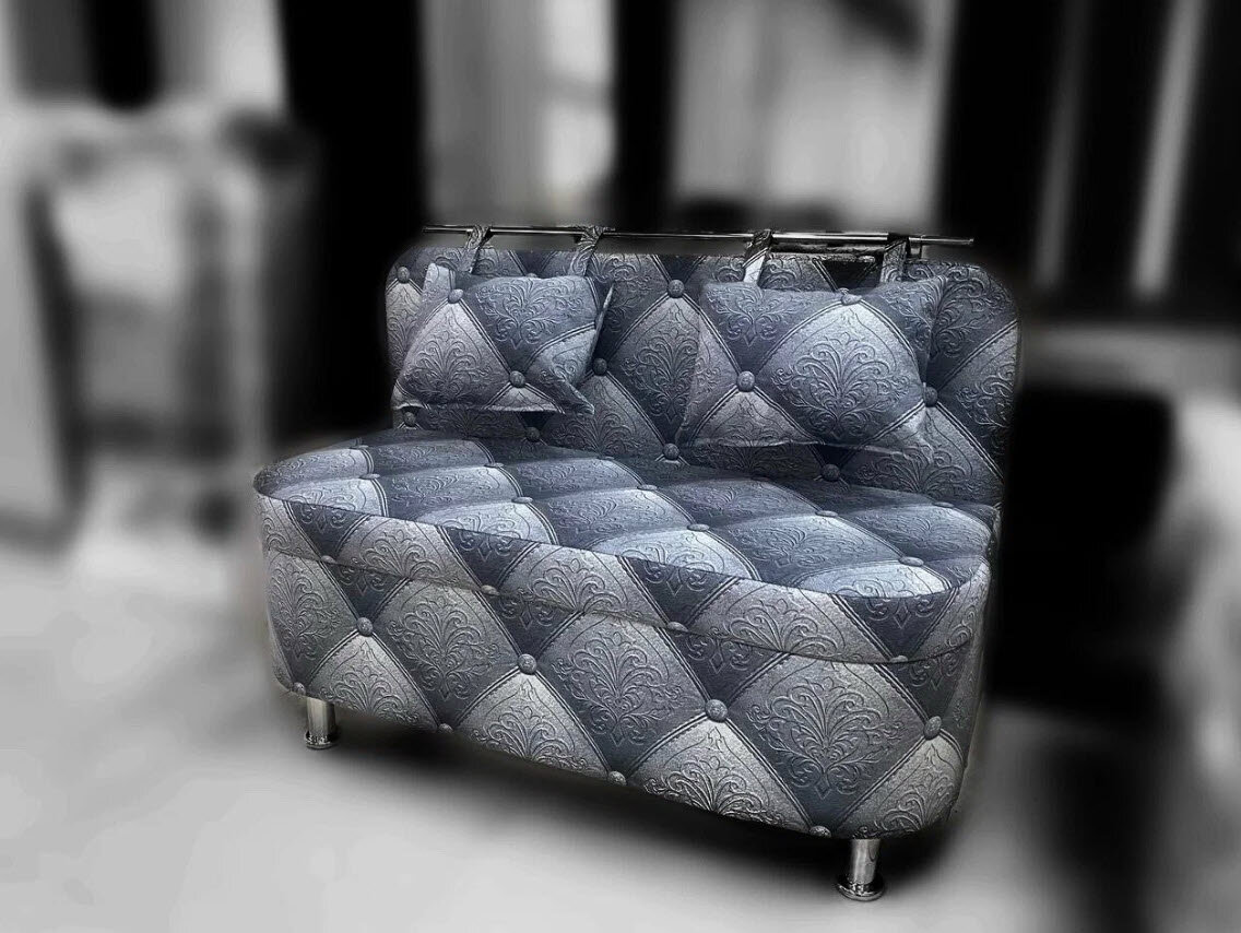 Диван "Марш", кухонный, с ящиком, каркас из ДСП, ткань флок, 120x49x86 см