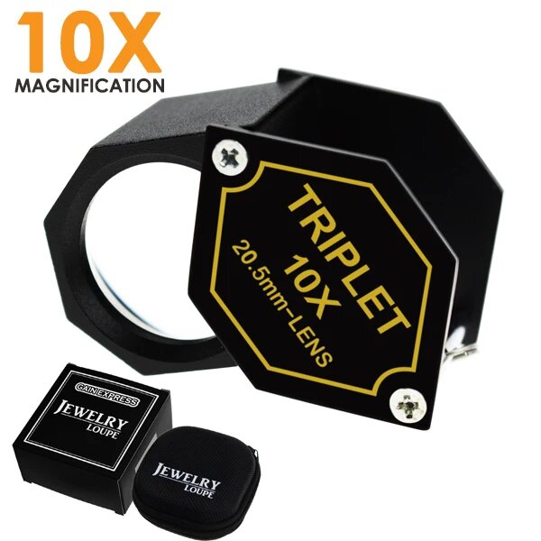 DANOPLUS Лупа-триплет 10x-30x, черная GEM-250