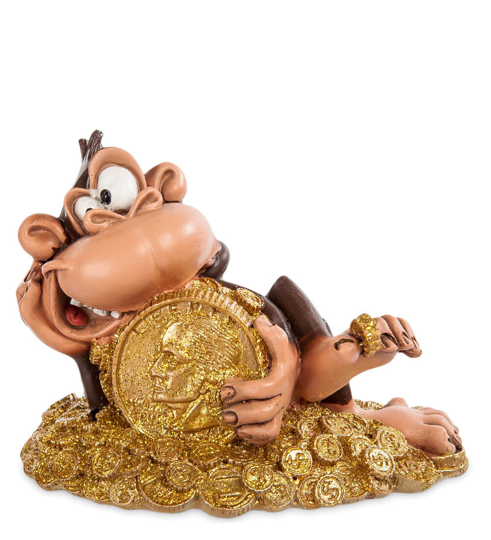 Фигурка Обезьяна "Счастливая монета", The Comical World of Warren Stratford