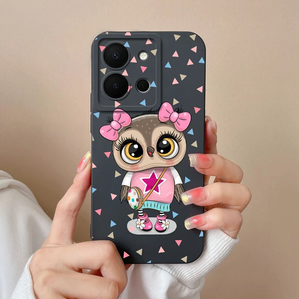 Чехол Vivo Y36 4G (4 Hole) розовый, силиконовый