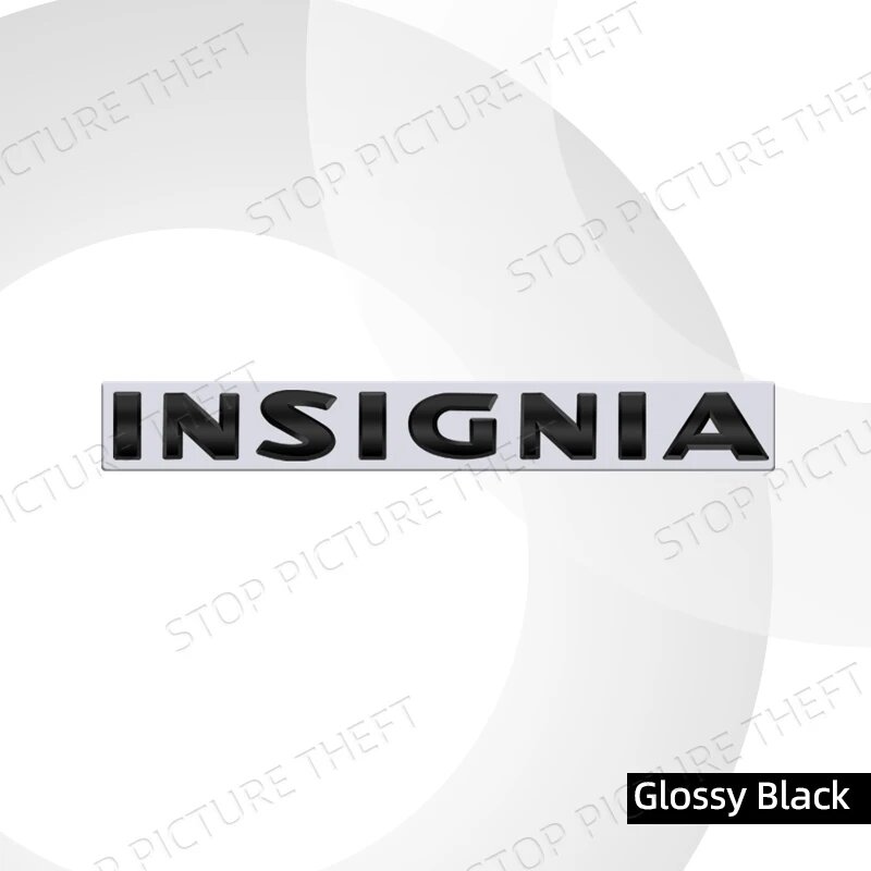 Металлический сплав для Opel Vauxhall Insignia с буквенным логотипом VXR GTC GSI OPC, наклейка на багажник автомобиля, крыло, украшение, эмблема, значок, аксессуары B Glossy Black