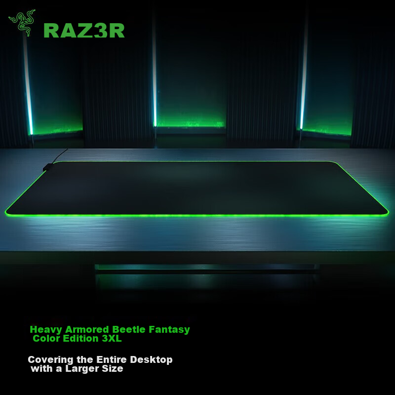 Razer Armor Chroma Extended Gaming Mouse Pad, RGB Chroma Mouse Pad, XXXL Extra Large