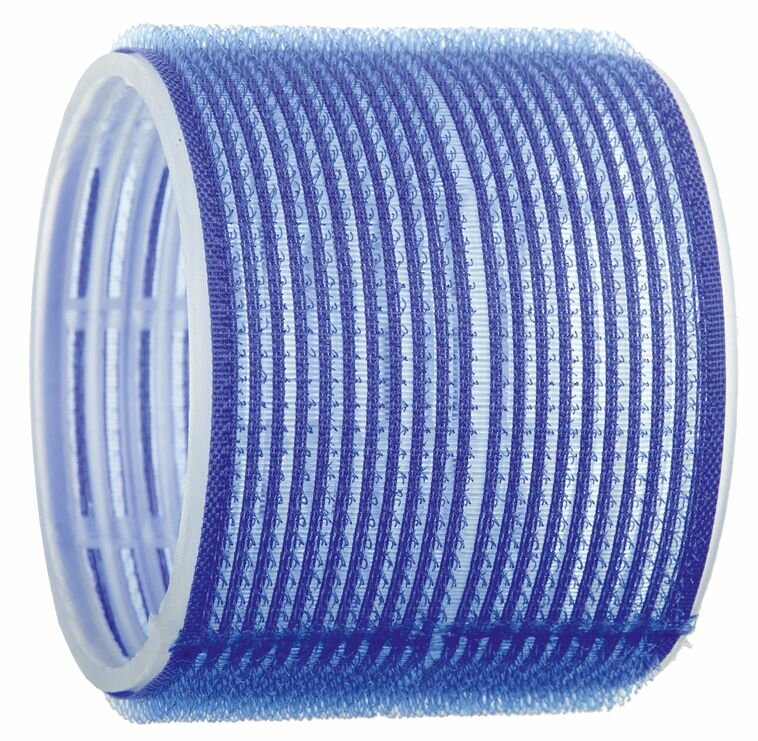 Бигуди липучки для волос DEWAL Pro, d 78 мм, 6 штук, синие